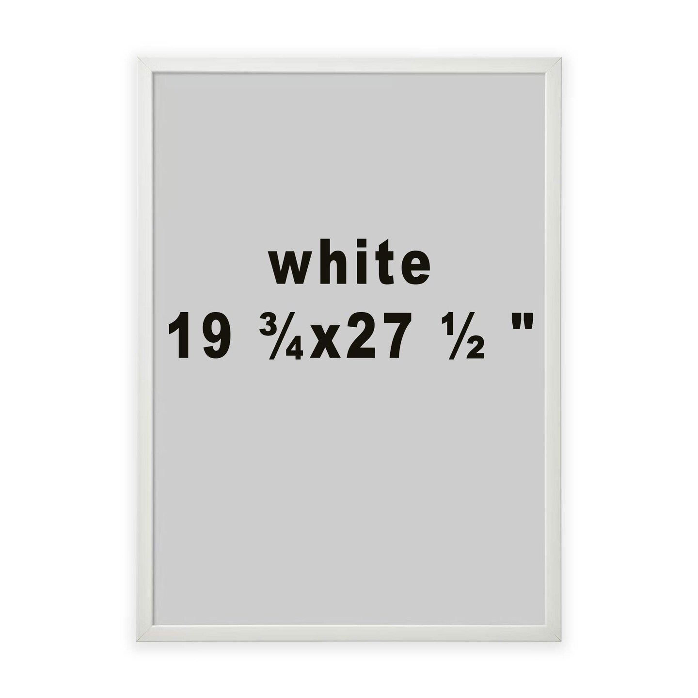 Large 19.75x27.5 White Picture Frame – Kid-Safe with Plastic Front ...