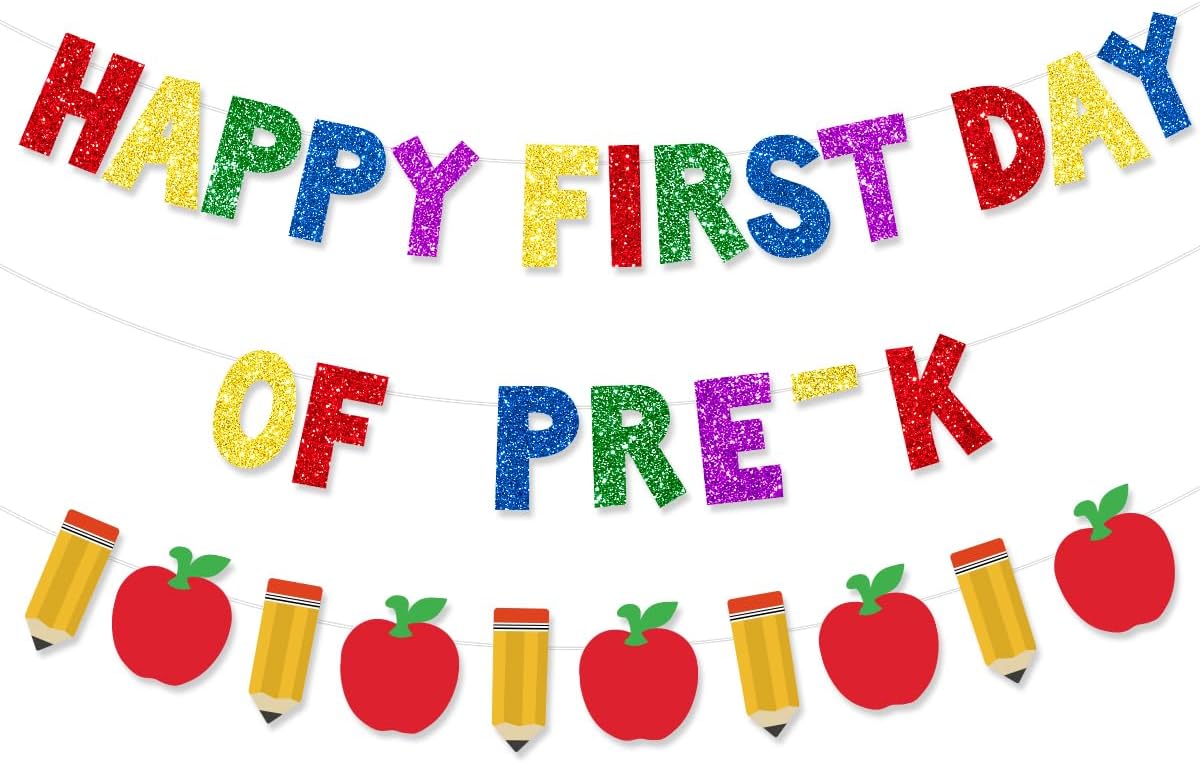 Back to School Decorations Happy First Day of Pre-K Banner | Michaels