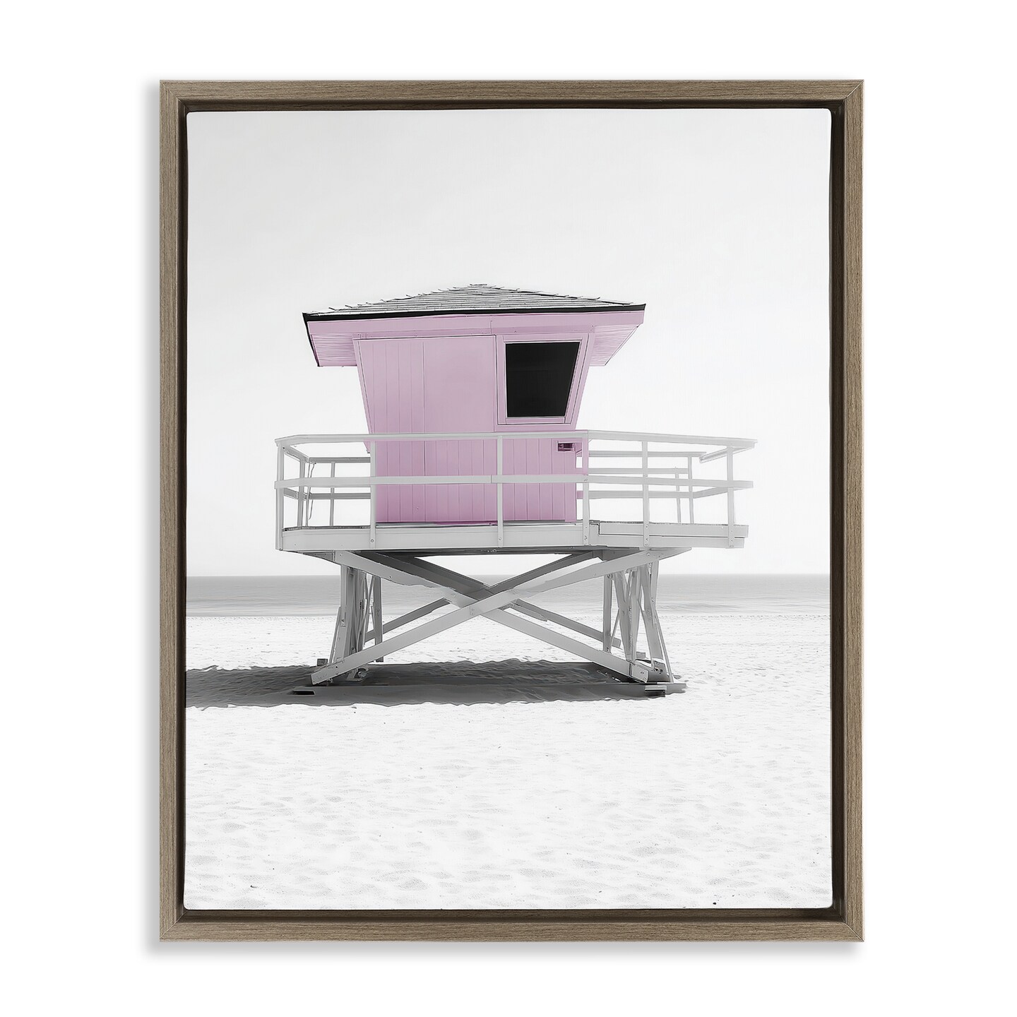 Stupell Industries Lifeguard Station Candy Floating Frame, design by ...
