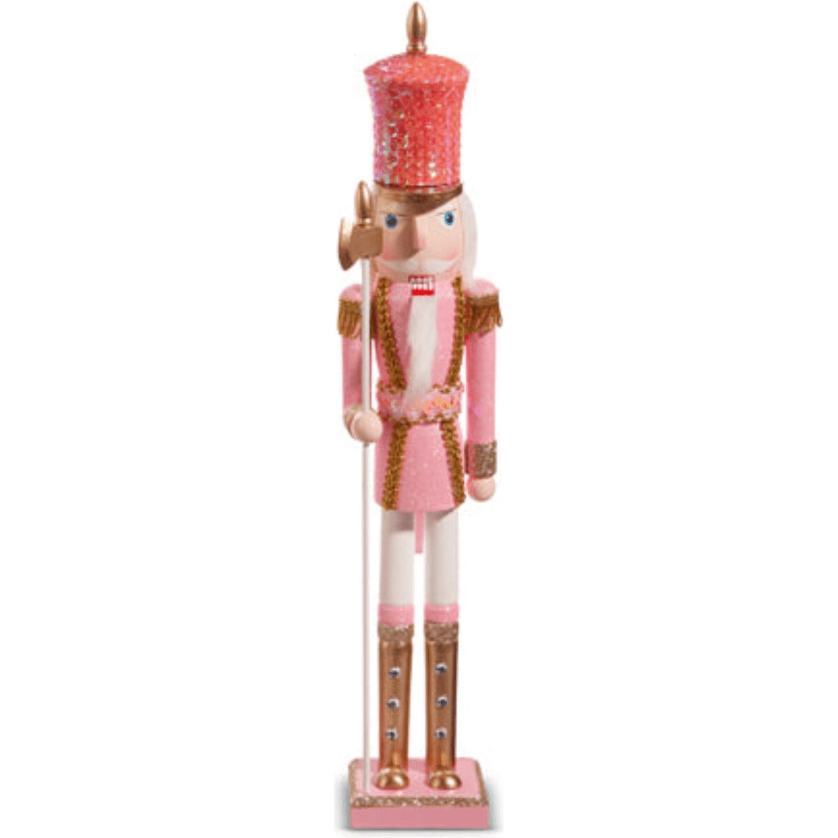 18.5" Glittered Pink Nutcracker | Michaels