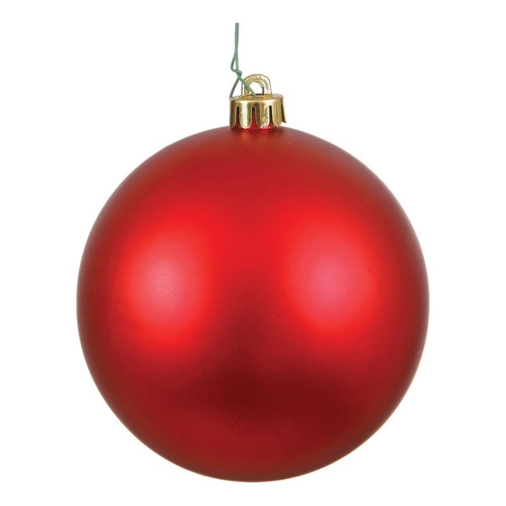 Vickerman 4" Red Matte Ball UV Drilled 6/Bag - N591003DMV | Michaels