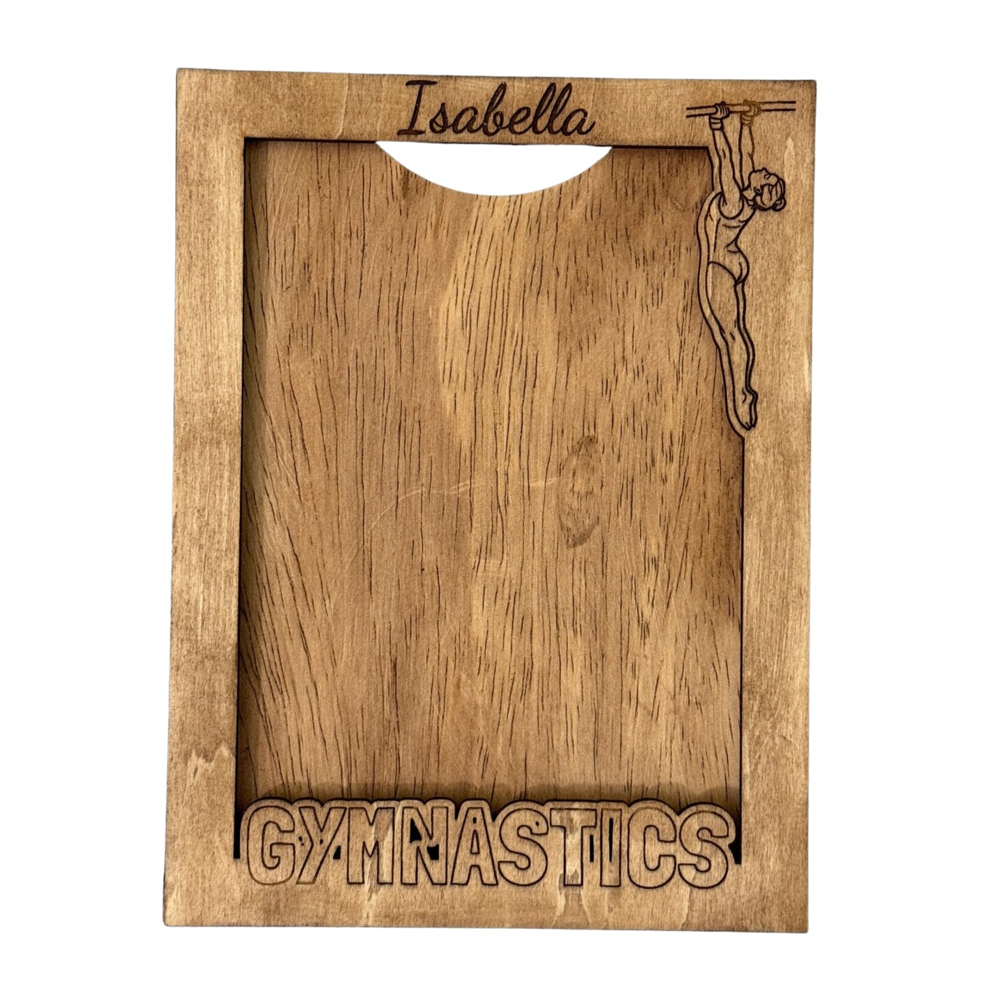Personalized Gymnastics 5x7 Picture Frame Custom Engraved Wood Frame ...