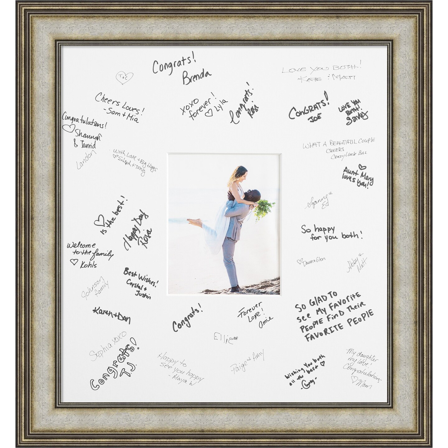 Mezzanine Signature Mat Picture Frame, Photo Frame Wedding Guest Book ...