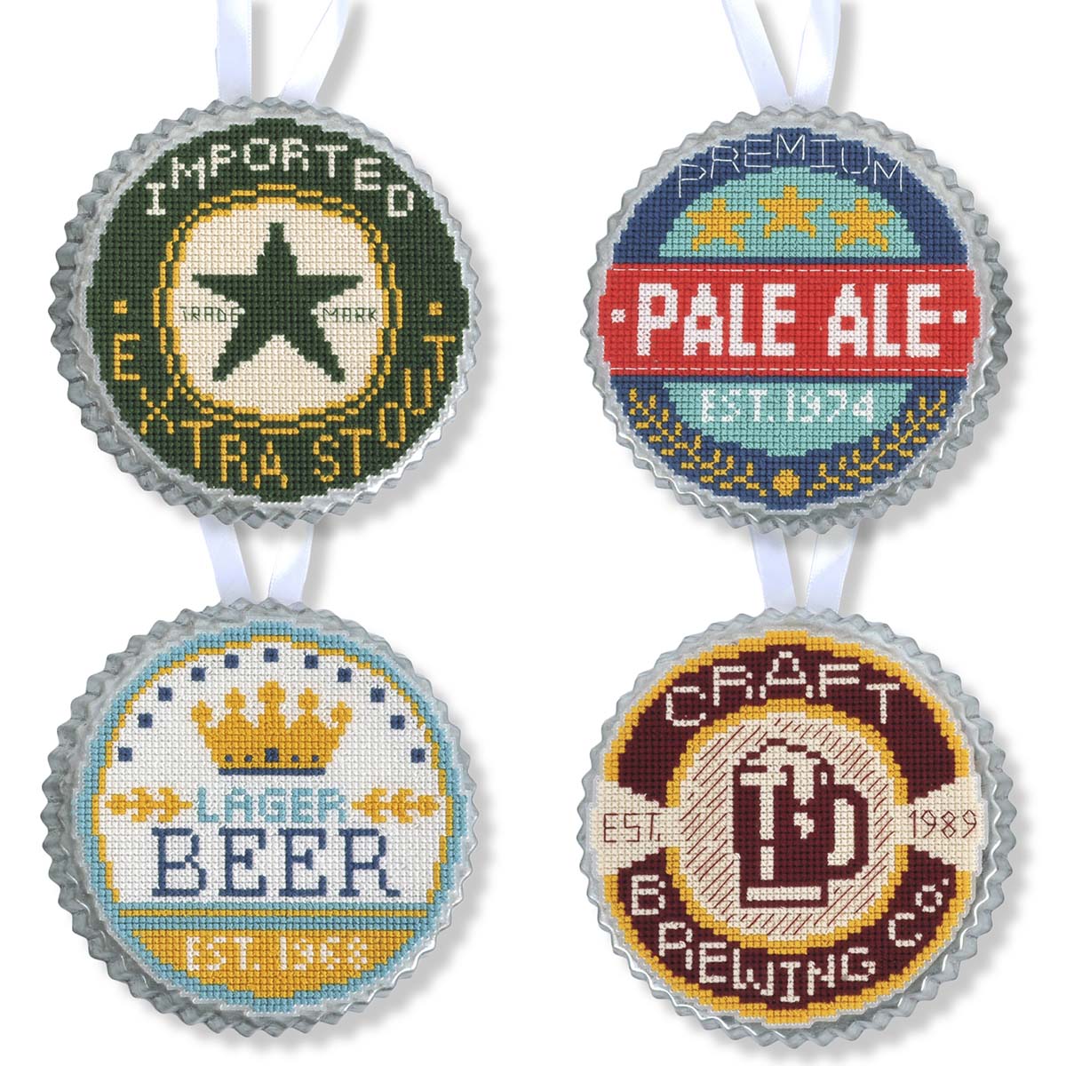 Herrschners Brew Time Beer Cap Counted Cross-Stitch Kit | Michaels