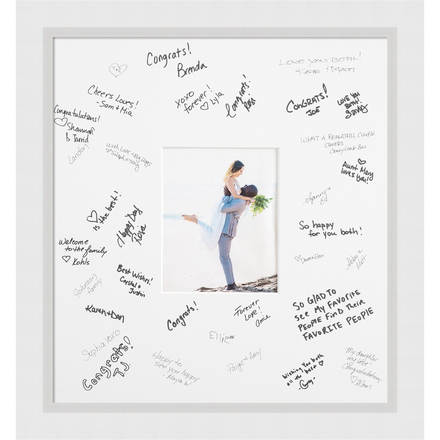 Blanco Signature Mat Picture Frame, Photo Frame Wedding Guest Book ...