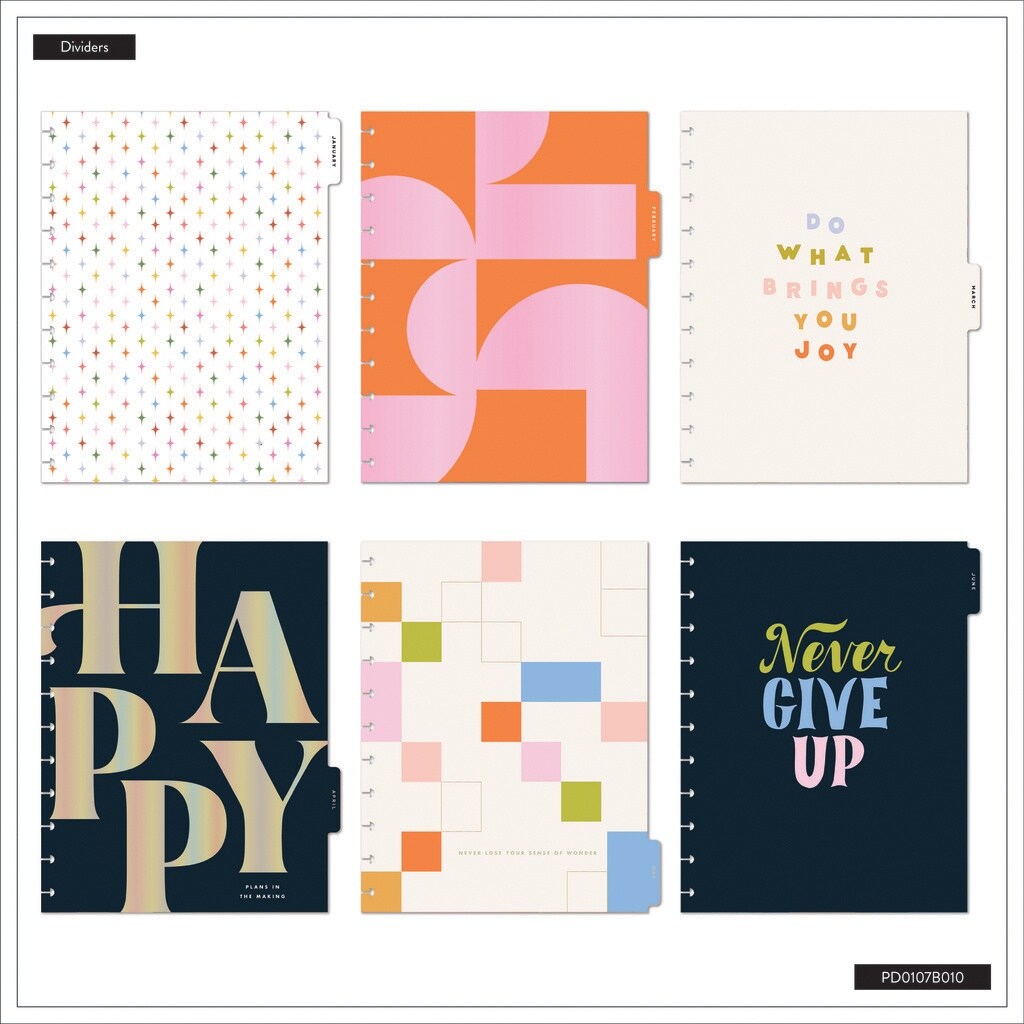 Happy Planner Big 12 Month Disc Bound Dated Planner, Count: 1, Model ...