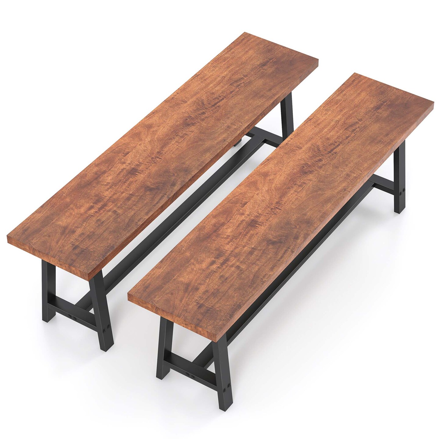 Costway 1/2 PCS 60" Dining Bench 3 Person Entryway Shoe Bench with ...