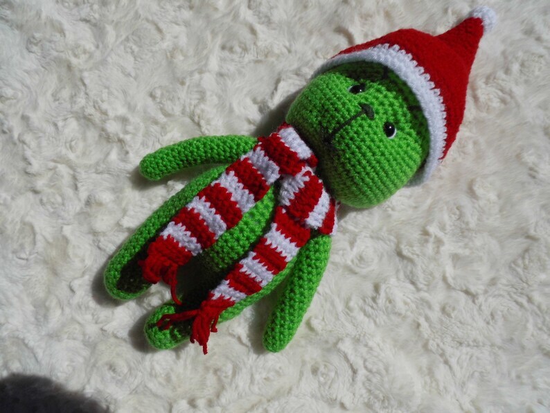 Christmas Monster, Green Christmas Monster, Grinch Inspired Stuffie ...