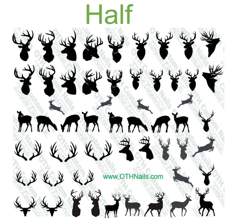 Deer Silhouette Water Slide Nail Decals | MakerPlace by Michaels
