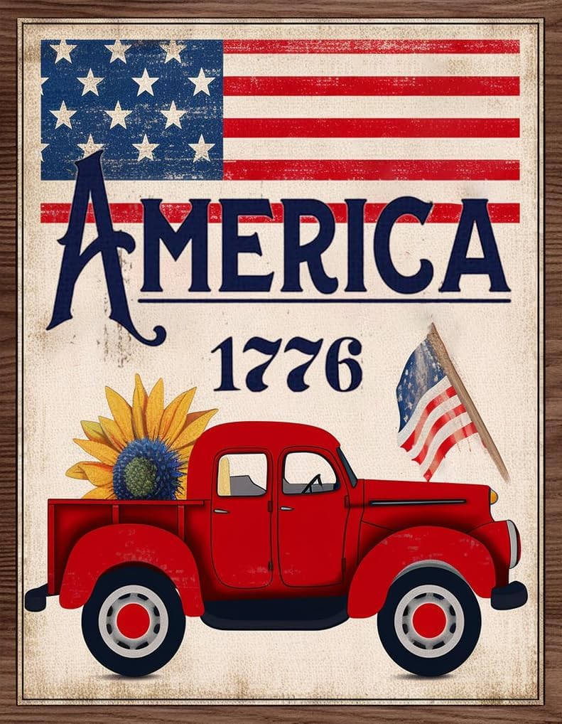 Diamond Art Painting God Bless America 4th of July Patriotic American ...