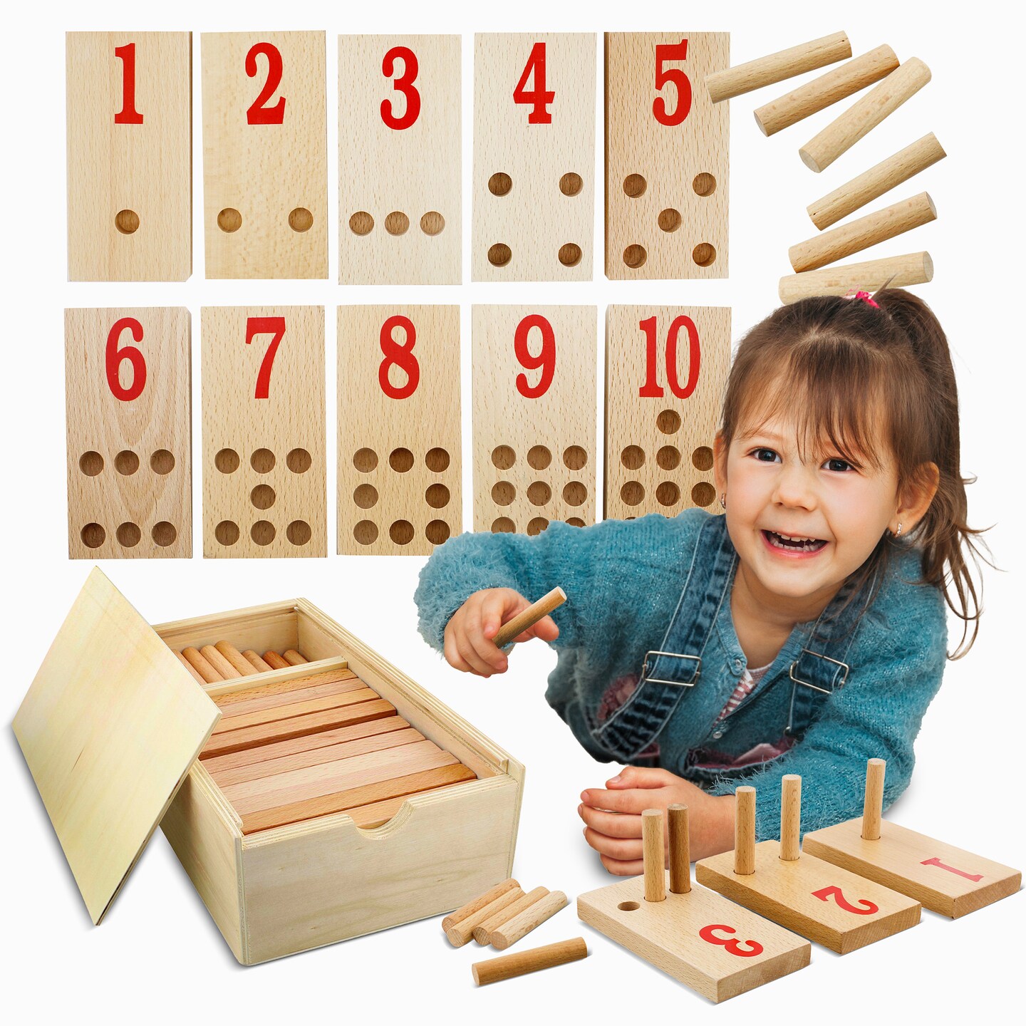 Montessori Busy Box: The Ultimate Number Hack for Toddlers Interactive ...