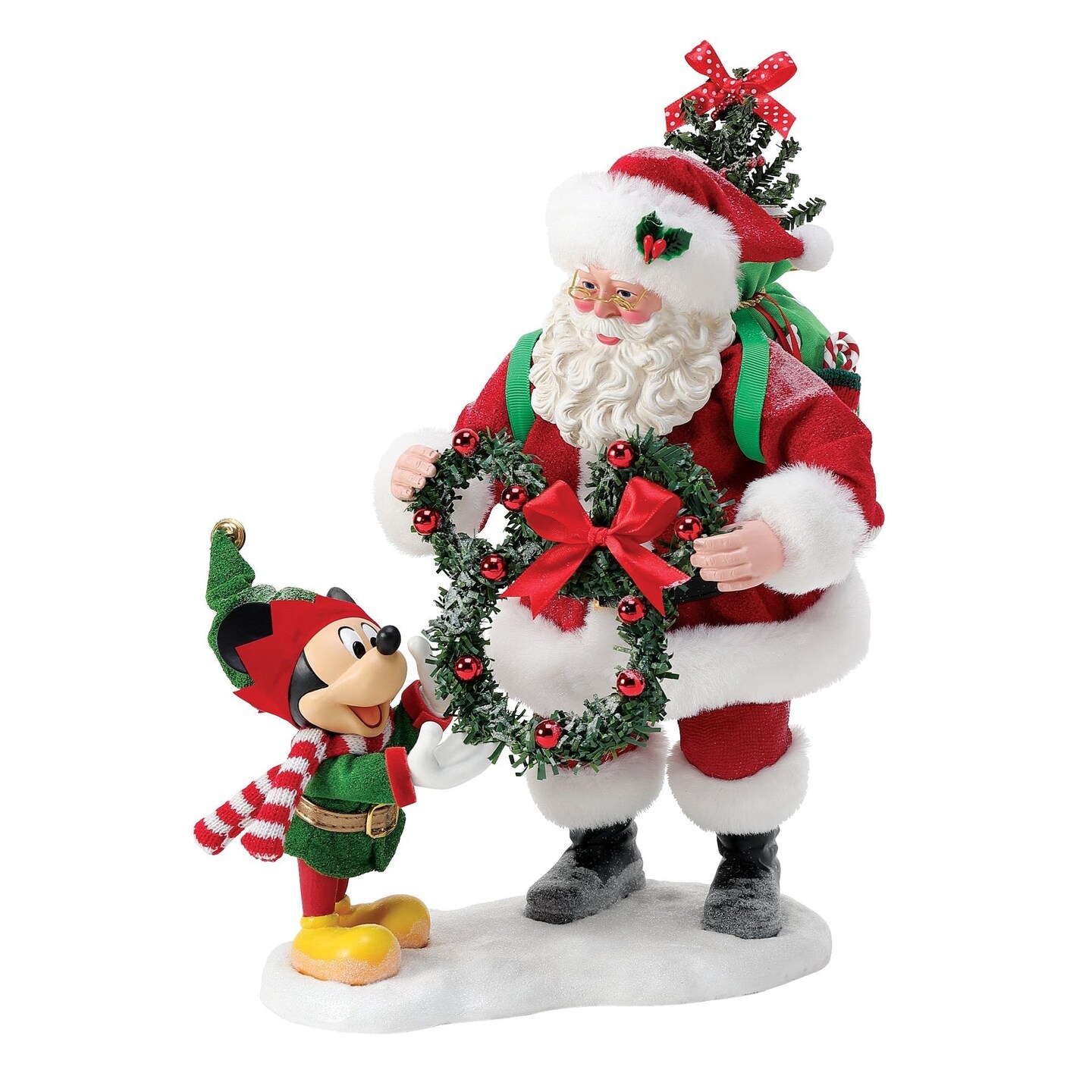 10.5" Santa with Mickey Mouse – Whimsical Christmas Figurine | Michaels
