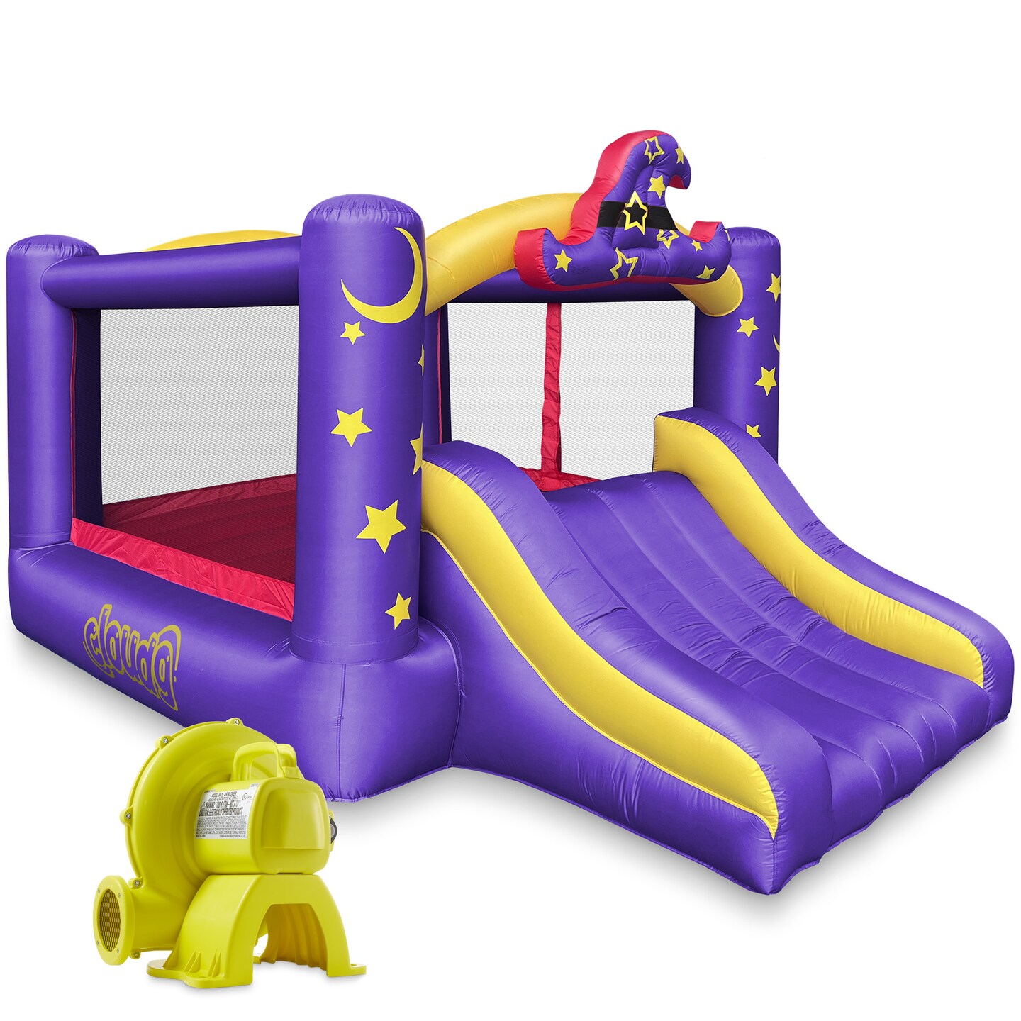 Cloud 9 Inflatable Bounce House and Blower, Wizard Theme Bouncer for ...