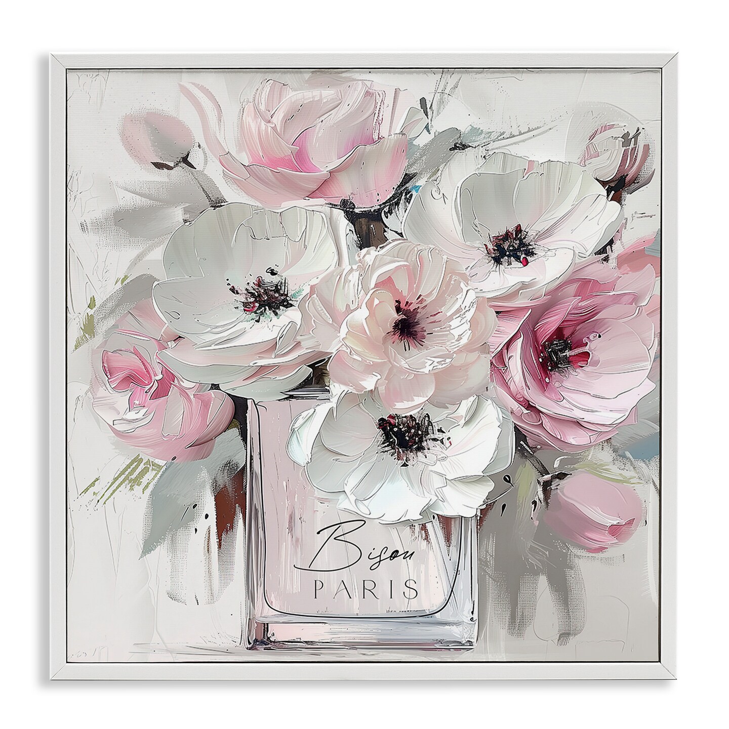 Stupell Industries Blush Pink Bisou Bouquet Framed Giclee By Annabelle ...
