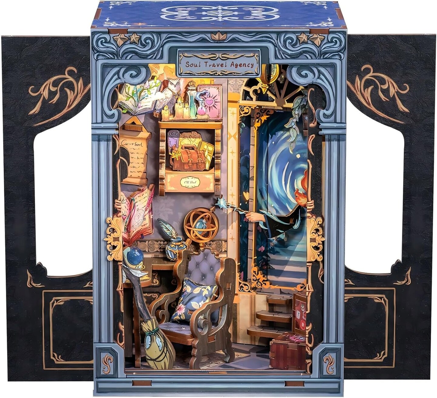 Book Nook Wizardi Miniature - Soul Travel Agency Roombox Kit | Michaels