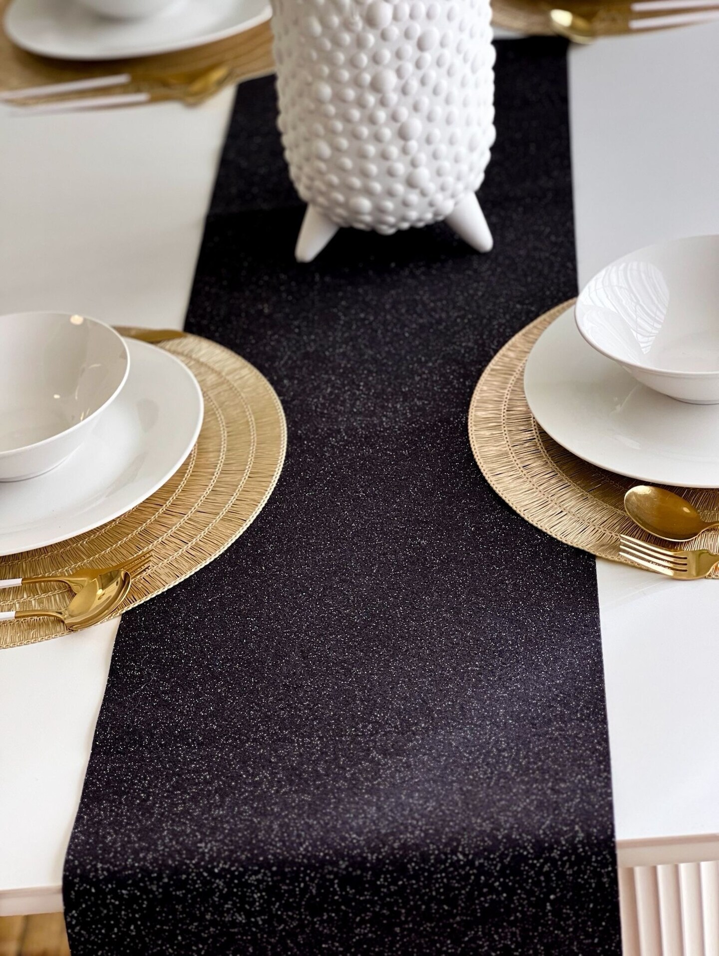 FabricLA Glitter Felt Table Runner | Sparkling Decor for Home, Events ...