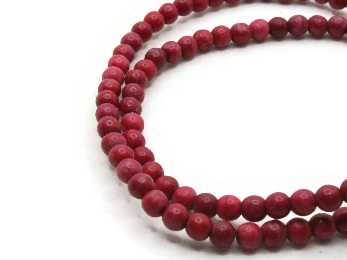 95 4mm to 5mm Round Red Dyed Howlite Stone Beads | Michaels