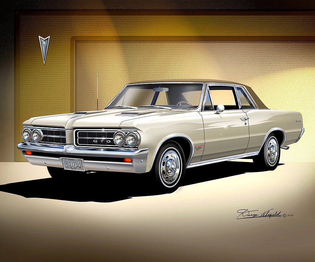 1964 Pontiac GTO Pillard Coupe - Alamo Beige Art Print by Danny ...