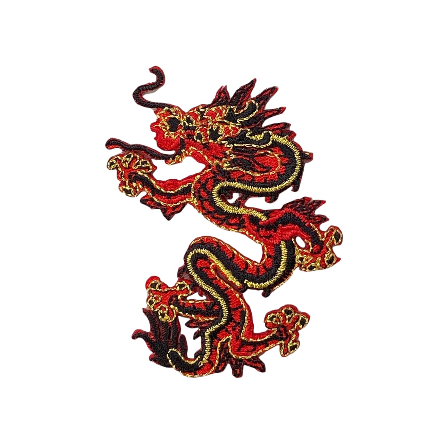 Red Chinese Dragon Facing Left, Embroidered, Iron on Patch | Michaels