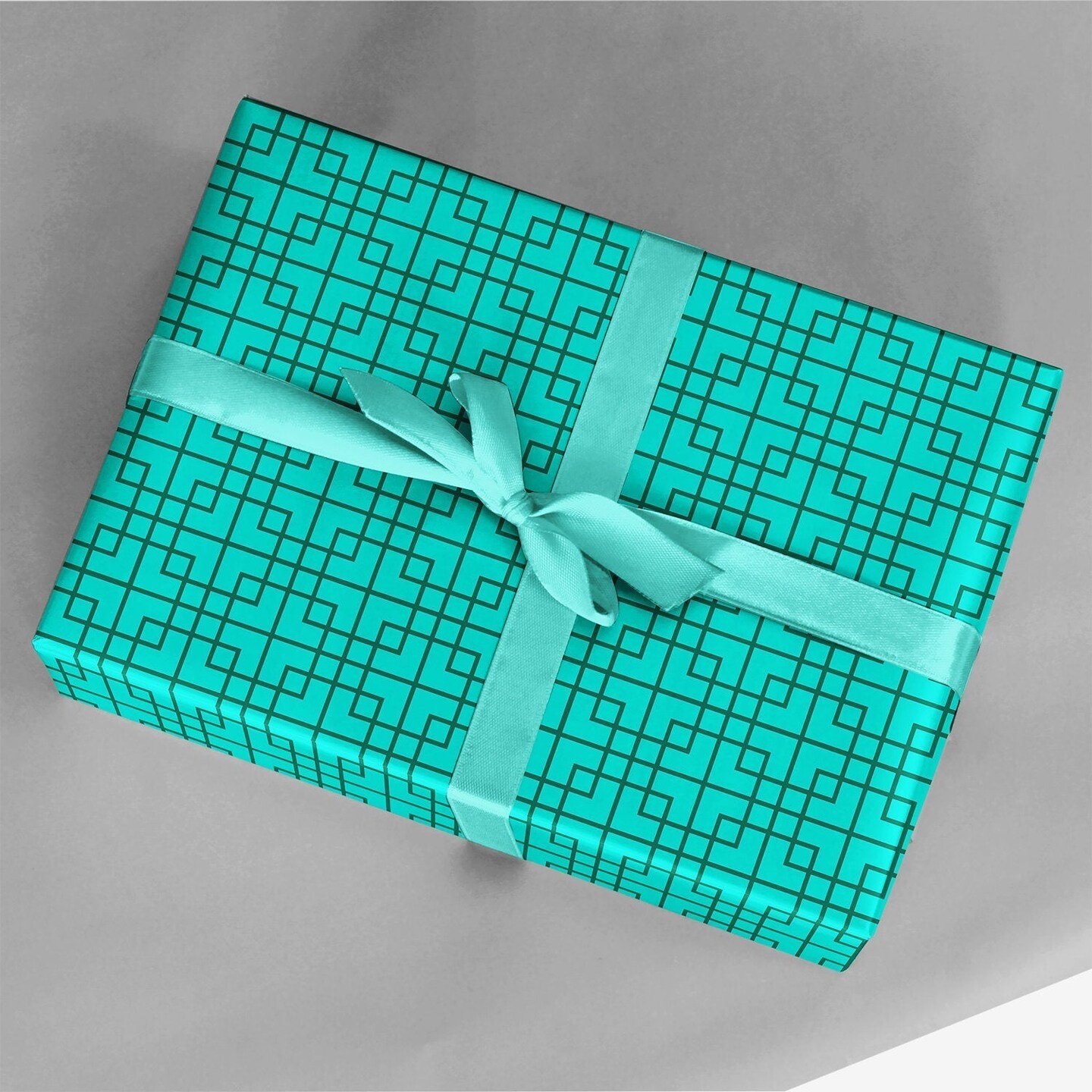 Turquoise Chinese Lattice Gift Wrap | Michaels