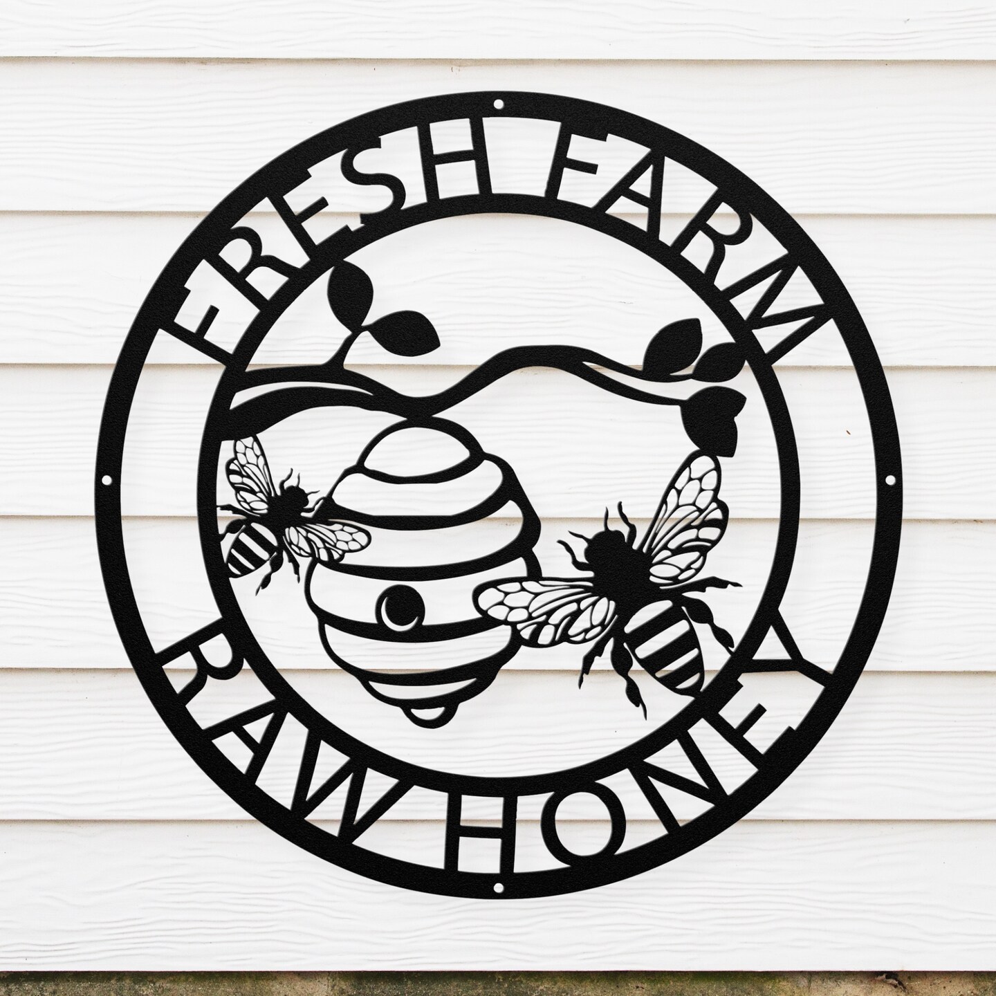 Honey Bee Metal Sign for Bee Hive Keeper Gift | Personalized Metal Bee ...