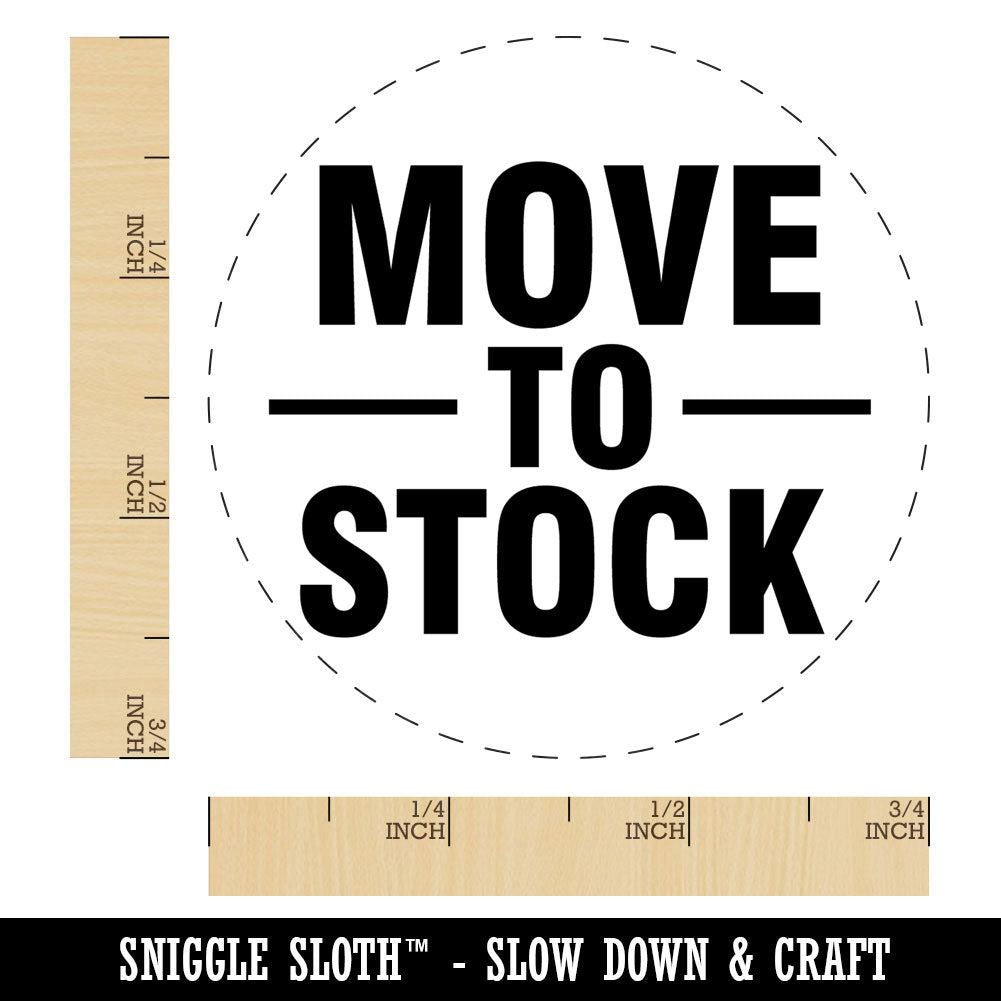 Move To Stock Inventory Management Manufacturing Label Rubber Stamp for ...