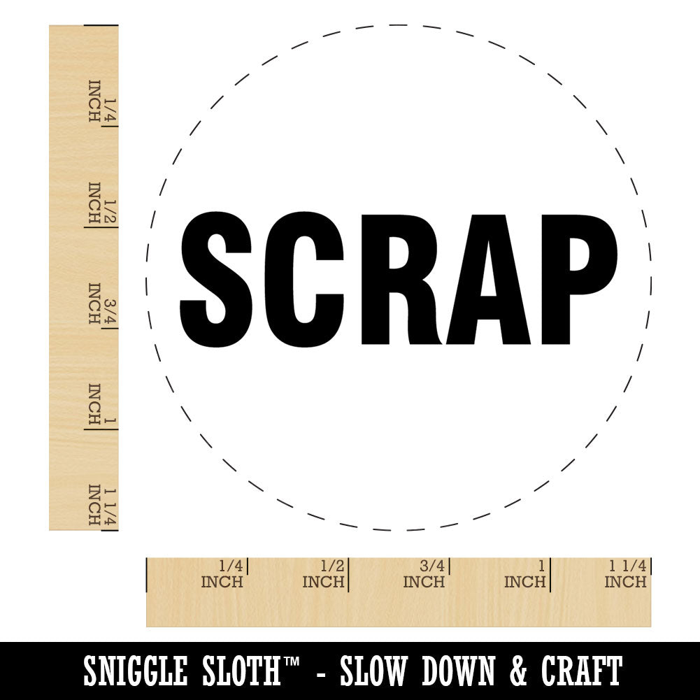 Scrap Production Inventory Management Manufacturing Label Rubber Stamp ...