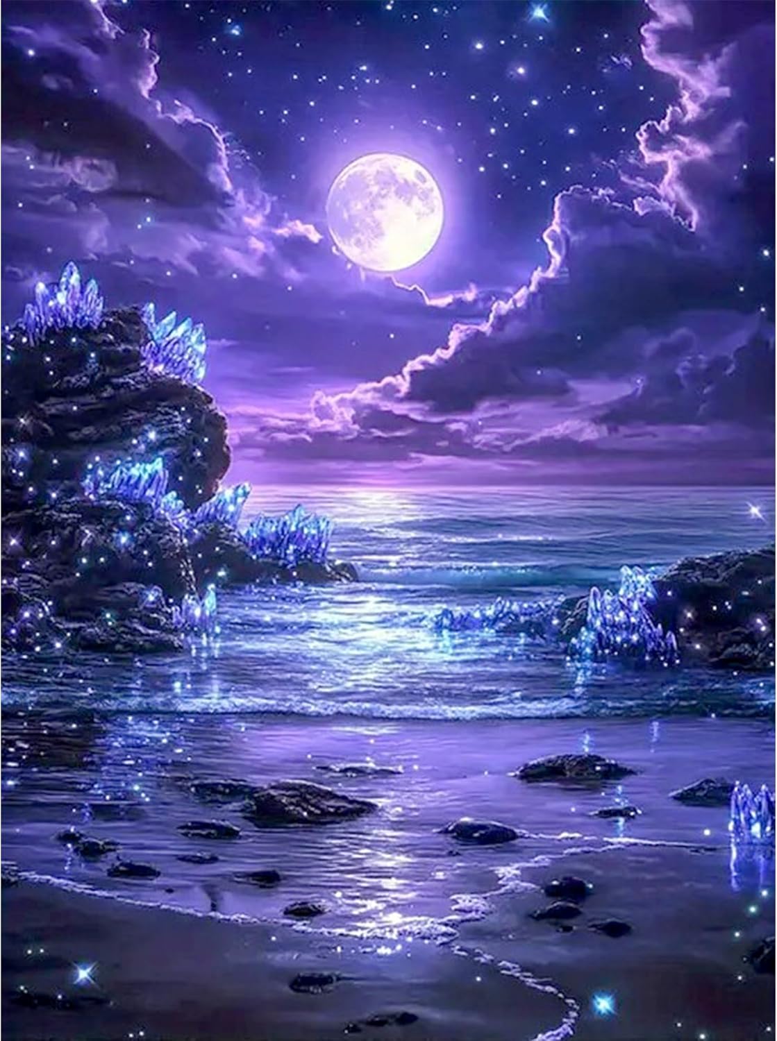 Moonlight Beach Diamond Painting Kits for Adults | Michaels