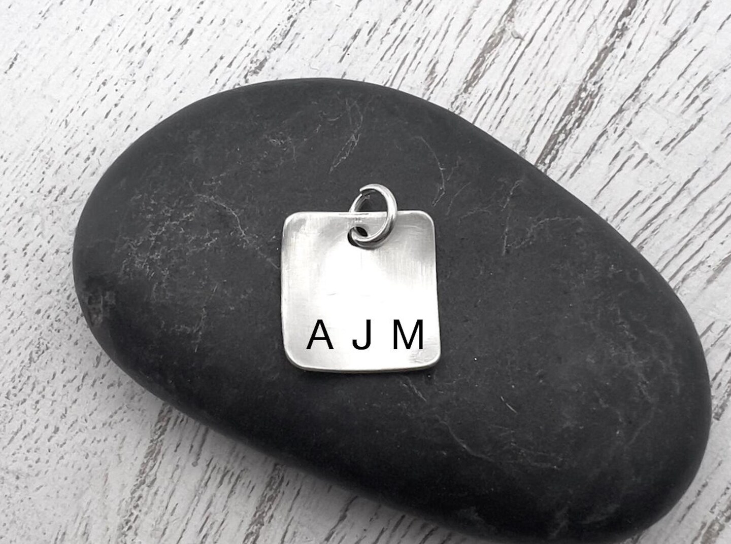 Personalized Inial Charm | Sterling Silver Add On Charm | Hand Stamped ...