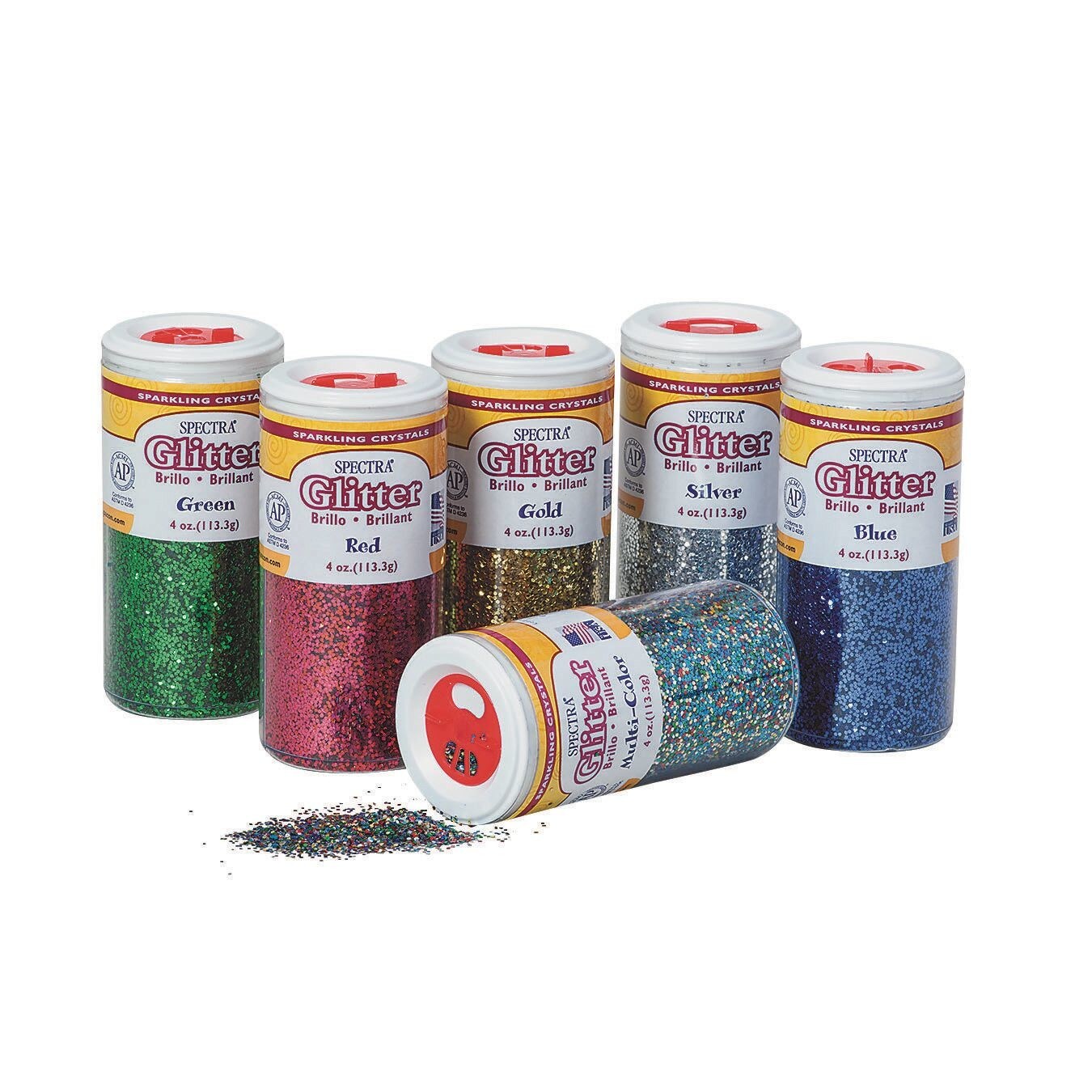 4 oz. Spectra® Glitter Assortment (Set of 6) | Michaels