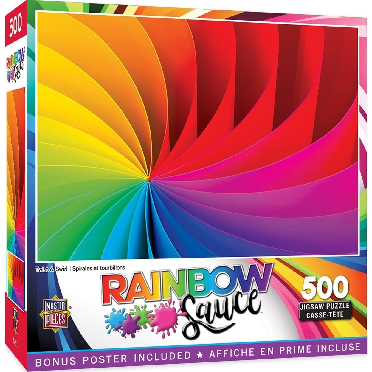 Masterpieces Rainbow Sauce Puzzle 500 Piece Twist And Swirl 15X21 ...
