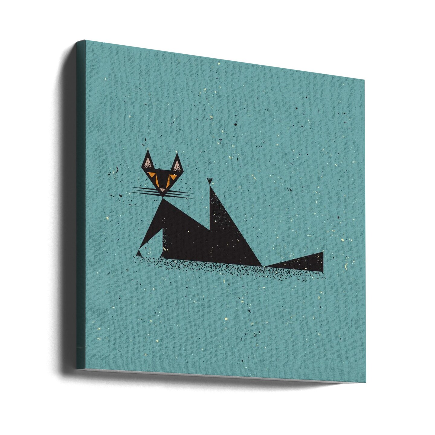 Black Cat Square 24x24 Canvas - Corporate Office Art | Michaels