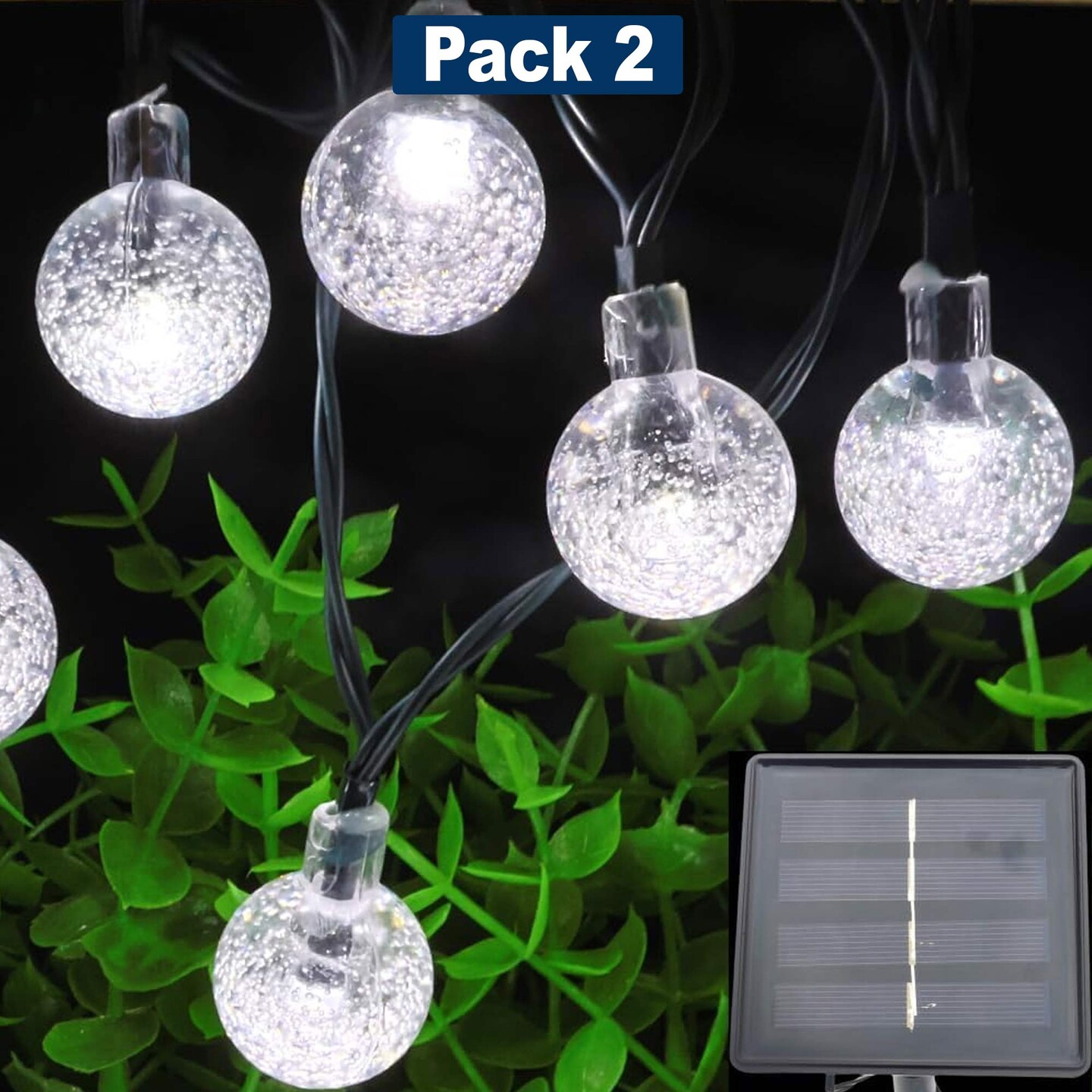 Solar Powered Bubble String Lights with 60 LEDs and 8 Modes | Michaels