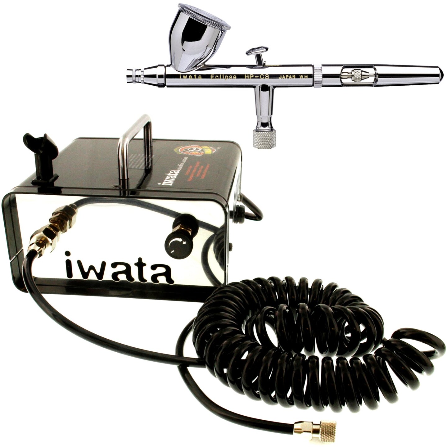 Iwata Eclipse HP-CS 4207 Airbrush Kit with Iwata Ninja Jet Compressor & Air Hose | Michaels