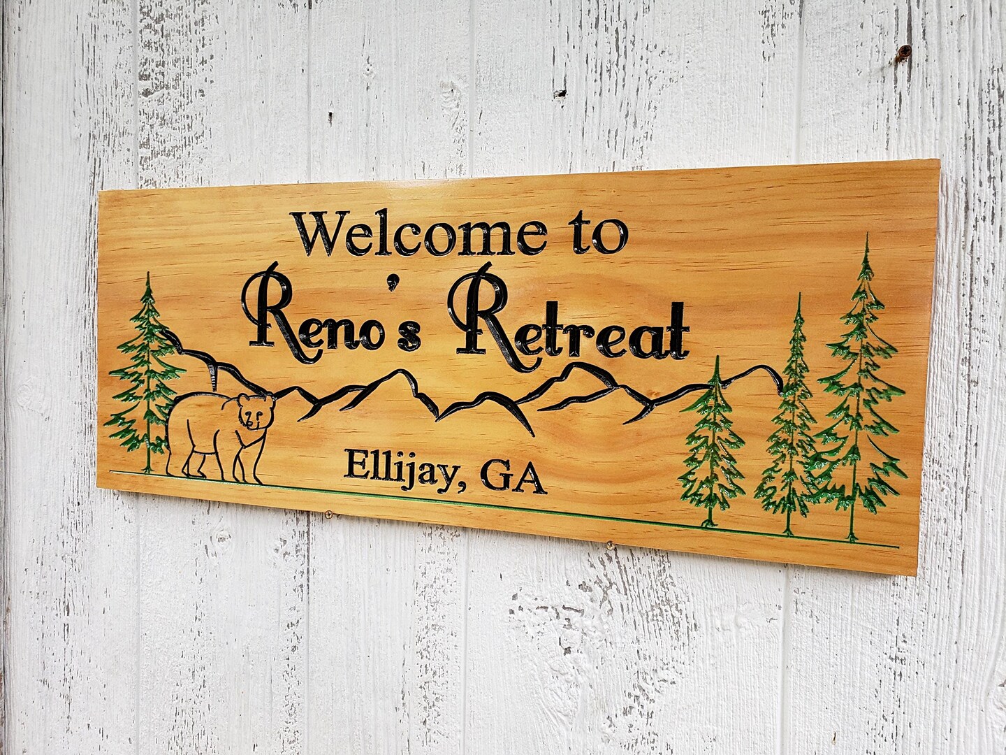 Outdoor Wood Sign: Perfect for Your Family's Camping Adventures, Custom ...