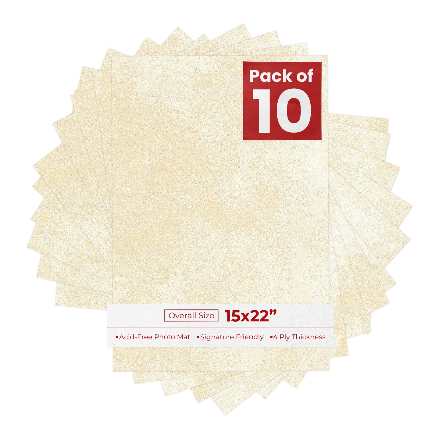 Earthen Off White 15x22 Uncut Mat Board - Blank Sheets, No Opening ...