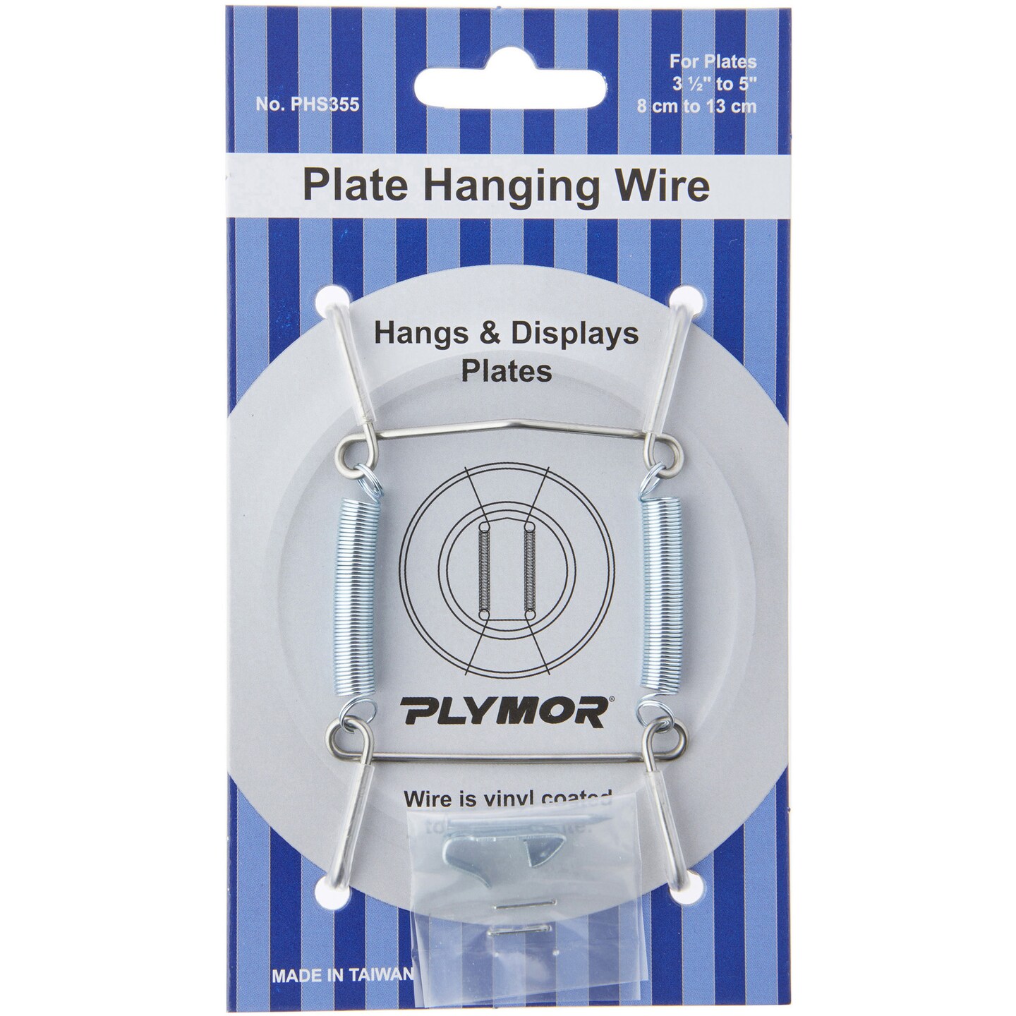 Plymor Stainless Steel Wall Mountable Plate Hanger, 3.125" H x 1.75" W ...