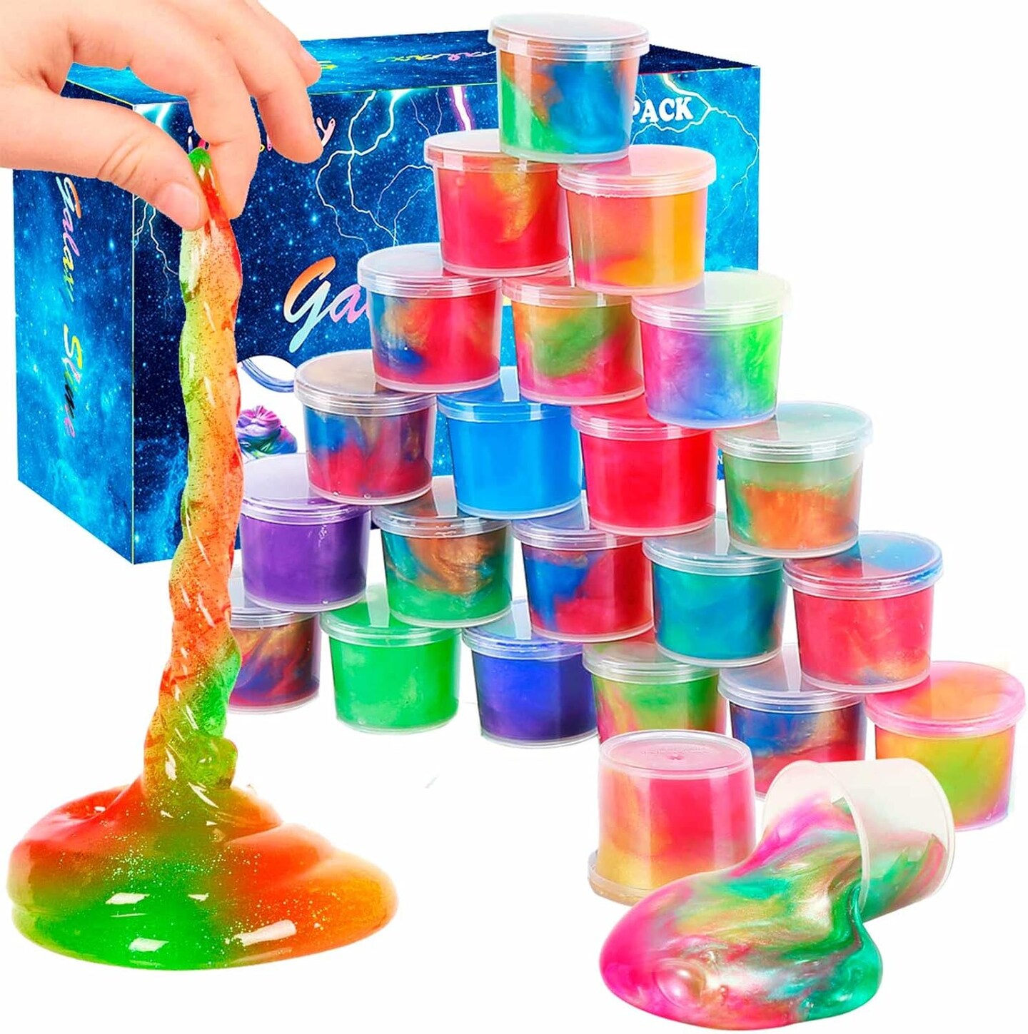 24 Pack Galaxy Slime Kits Party Favors (24 Colors) | Michaels