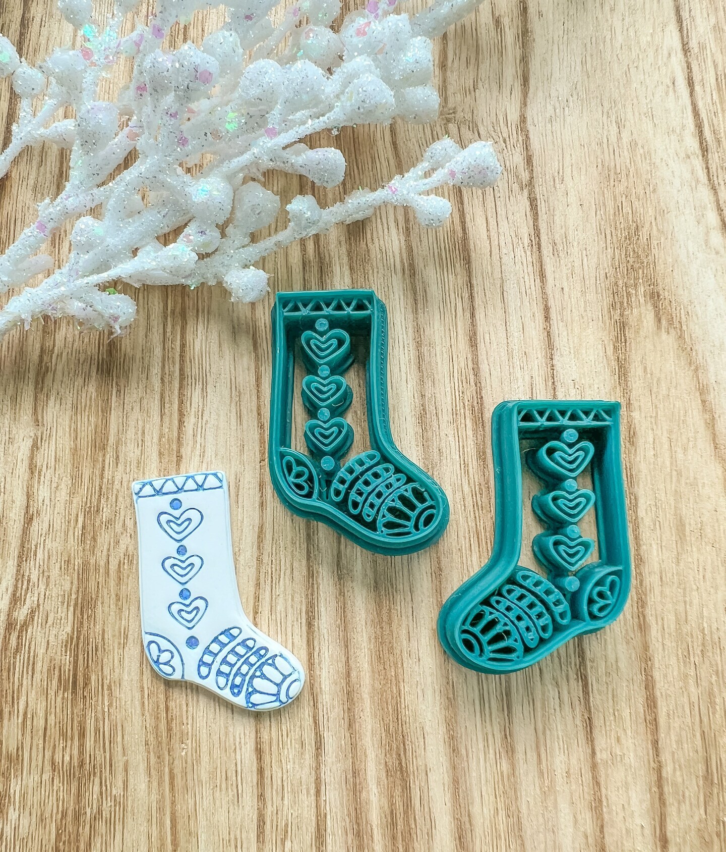 FOLK STOCKING | SCANDINAVIAN | CHRISTMAS | CLAY CUTTER | Michaels