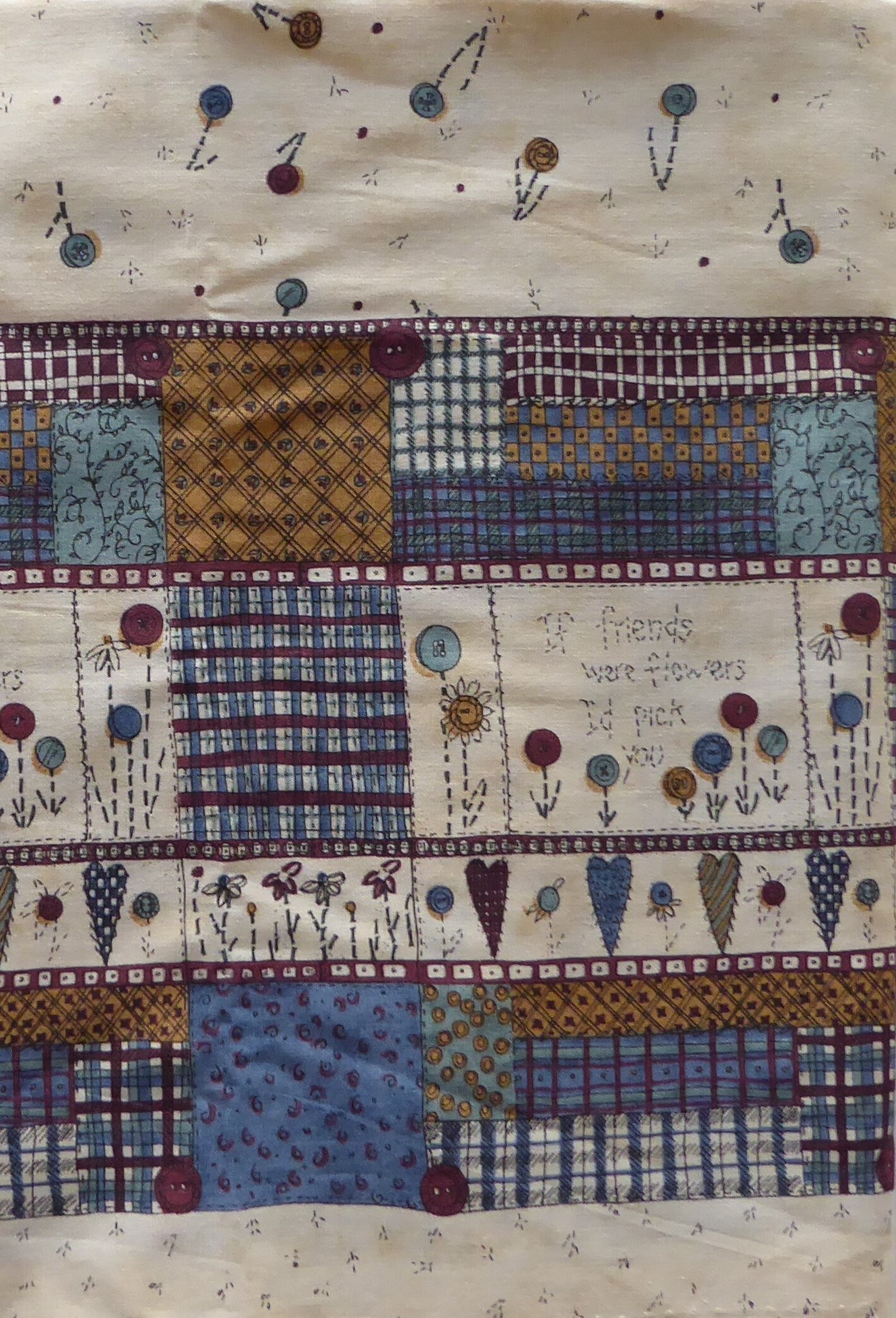 Vintage Floral Fabric by Deb Strain . Cotton Fabric by Moda . | Michaels