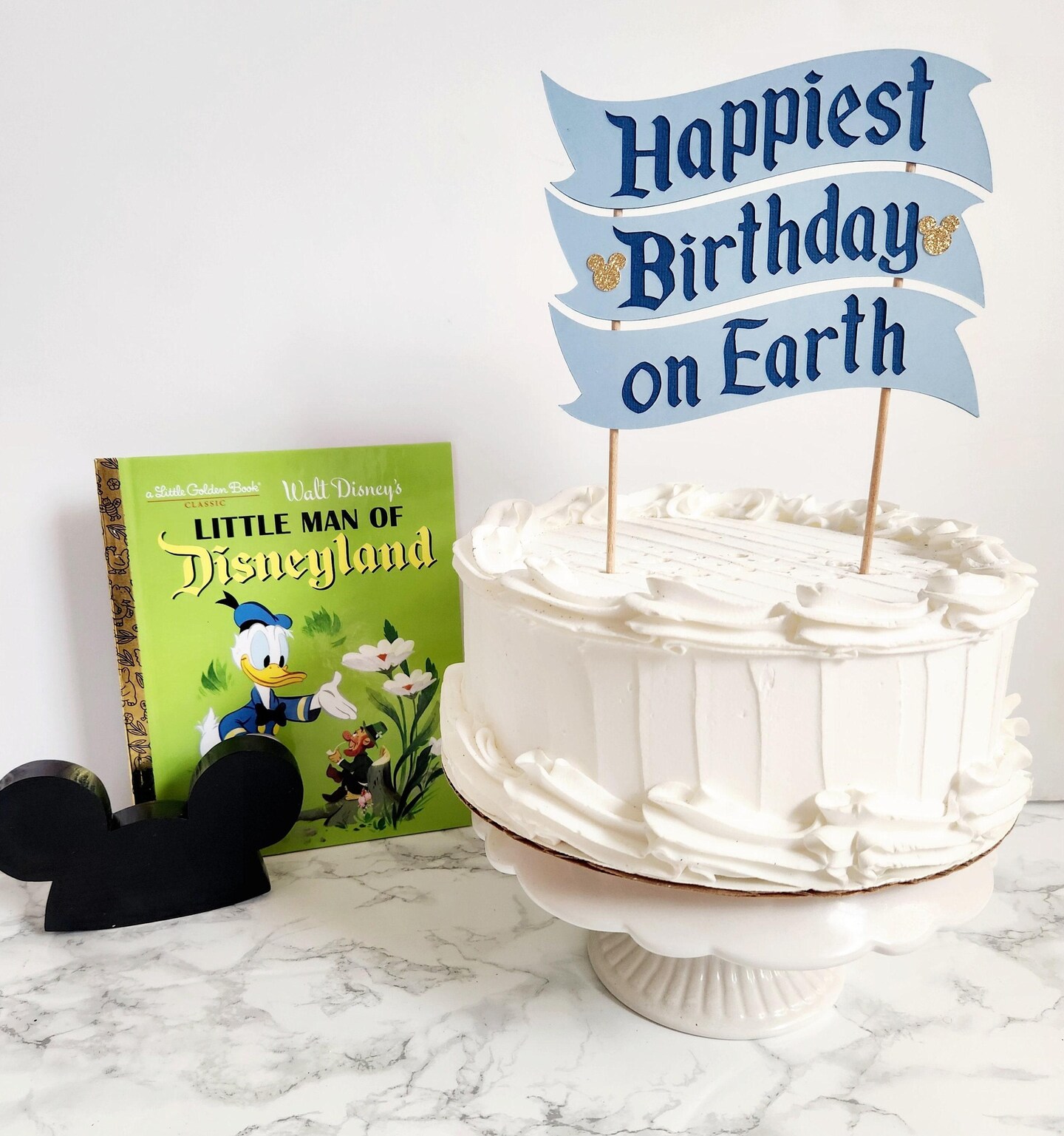 Happiest Birthday on Earth Cake Topper - Party Decor Supplies Birthday ...