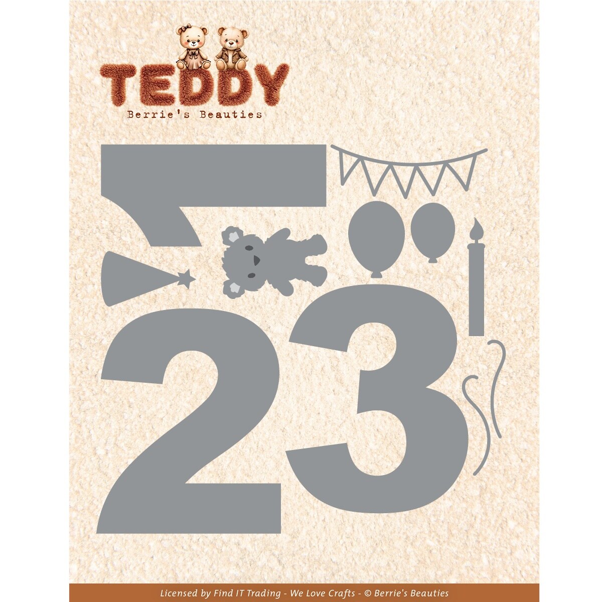 Find It Trading Berries Beauties Die-Teddy Celebrates, Teddy | Michaels