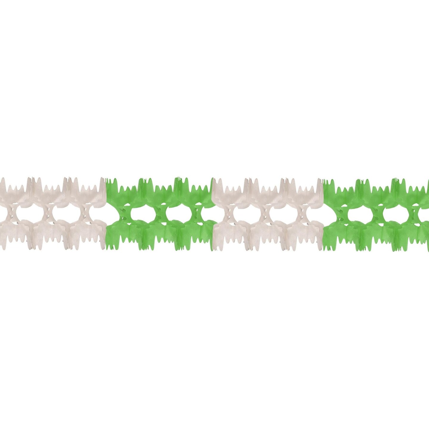 12 Pack Beistle St. Patrick's Day Pageant Garland - green/white | Michaels