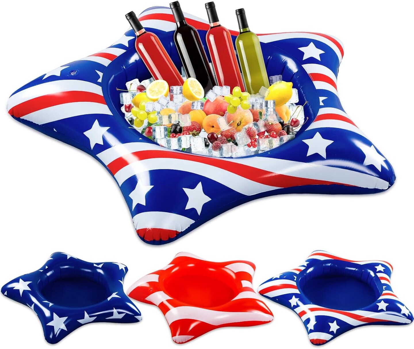 3 Pcs Patriotic Inflatable Cooler 4th of July Inflatable Buffet Cooler ...