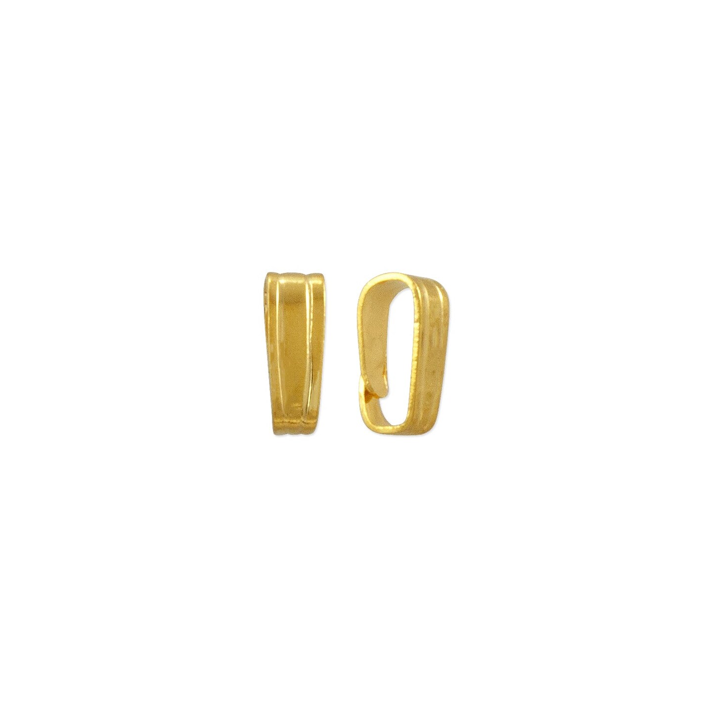 JewelrySupply Bail - Snap On 2x5.3mm Gold Plated (10-Pcs) | Michaels