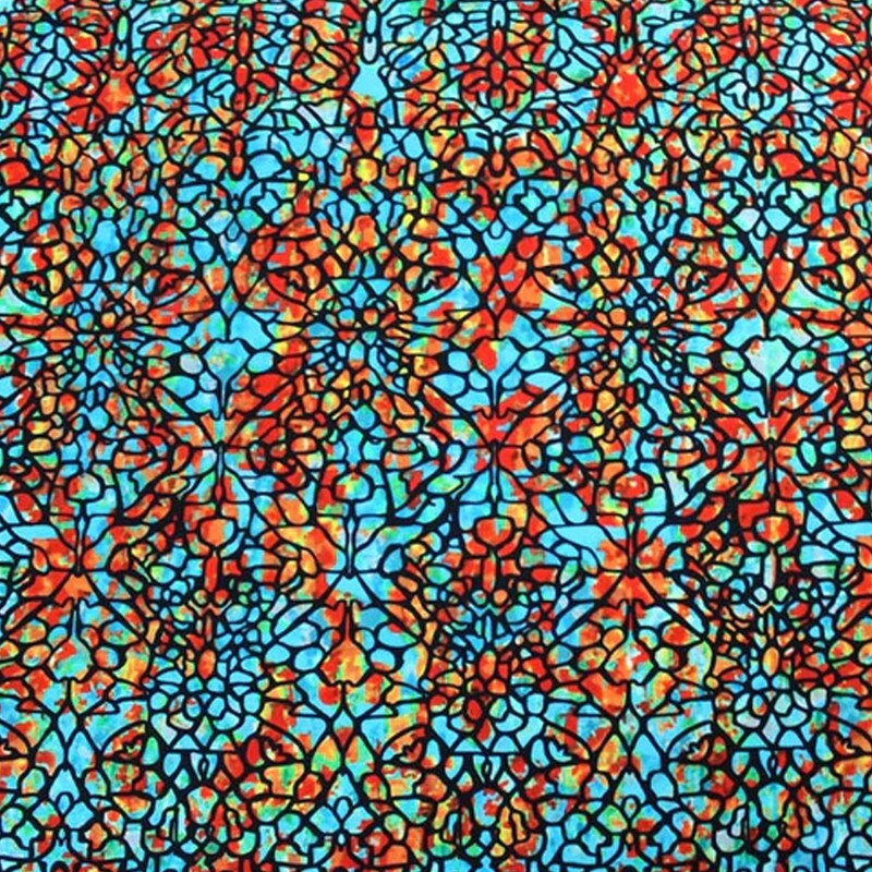 Stained Glass Printed Spandex | Michaels