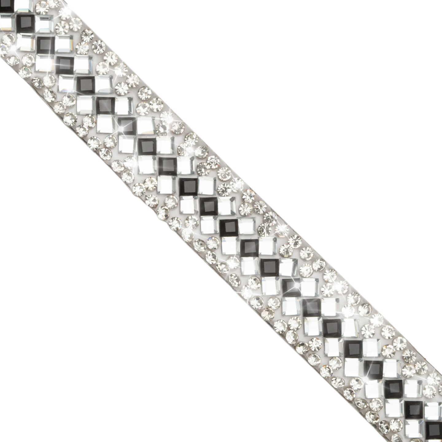 1/2" Gianna, Rhinestone, Crystal Beaded, Diamond Pattern, Trim, 10 Yard ...
