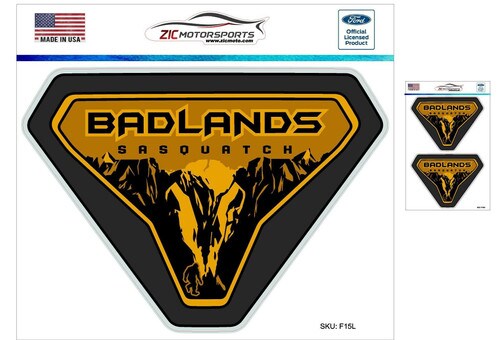 Ford Bronco BADLANDS Sasquatch Vinyl Decal | MakerPlace by Michaels