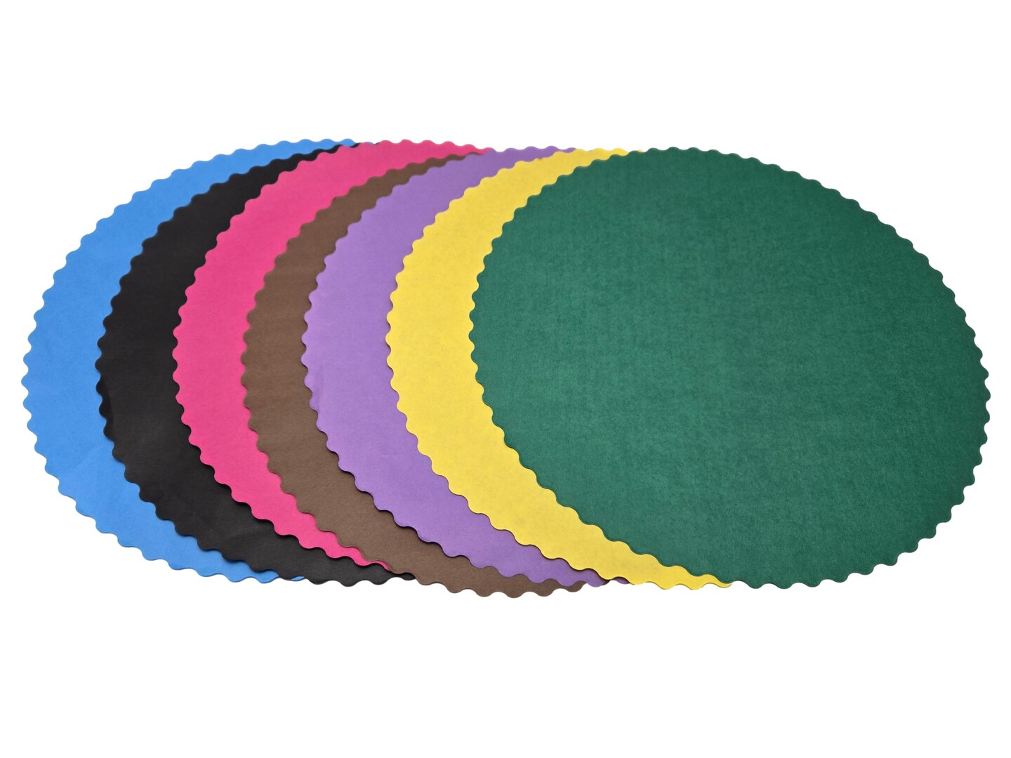 Round Paper placemats 24 pcs Scalloped Paper 14 inch Dia paper 17 ...
