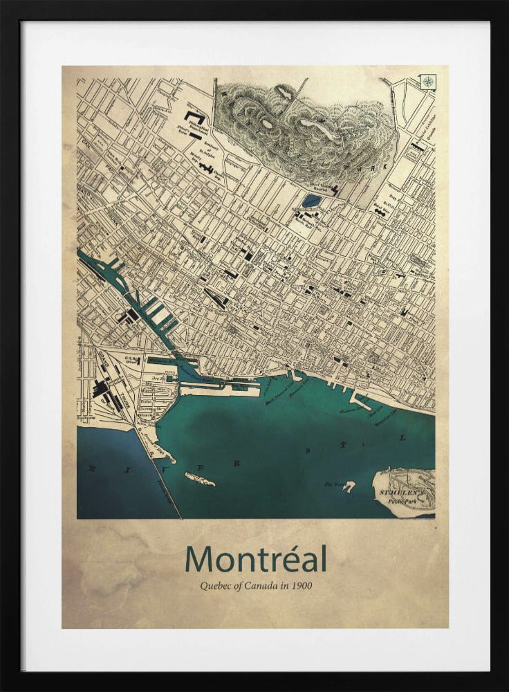 Montreal map Framed Art Wall Decor | Michaels